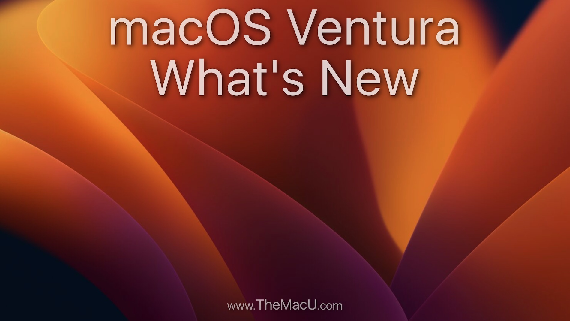 macOS Ventura What's New Tutorial - TheMacU.com